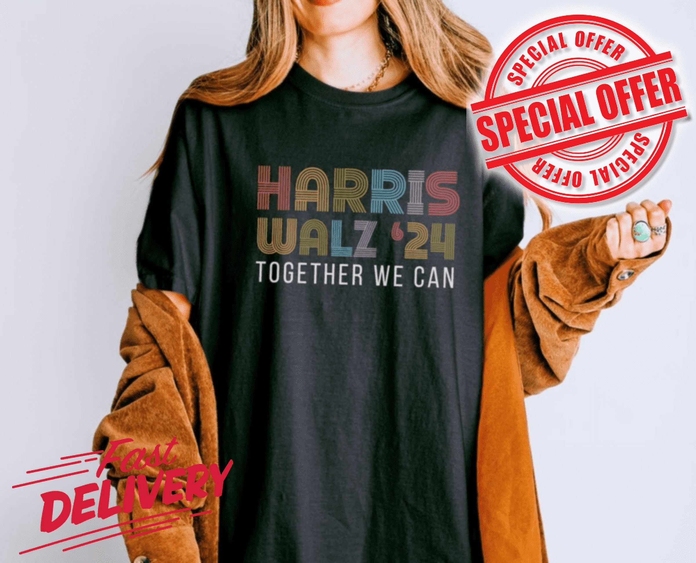 Harris Walz Retro Tshirt Kamala Harris Pride Shirt Madam President ...