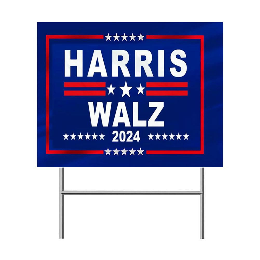 Harris Walz Truth Hope Decency 2024 Election Yard Sign with Metal^ X1R6 ...