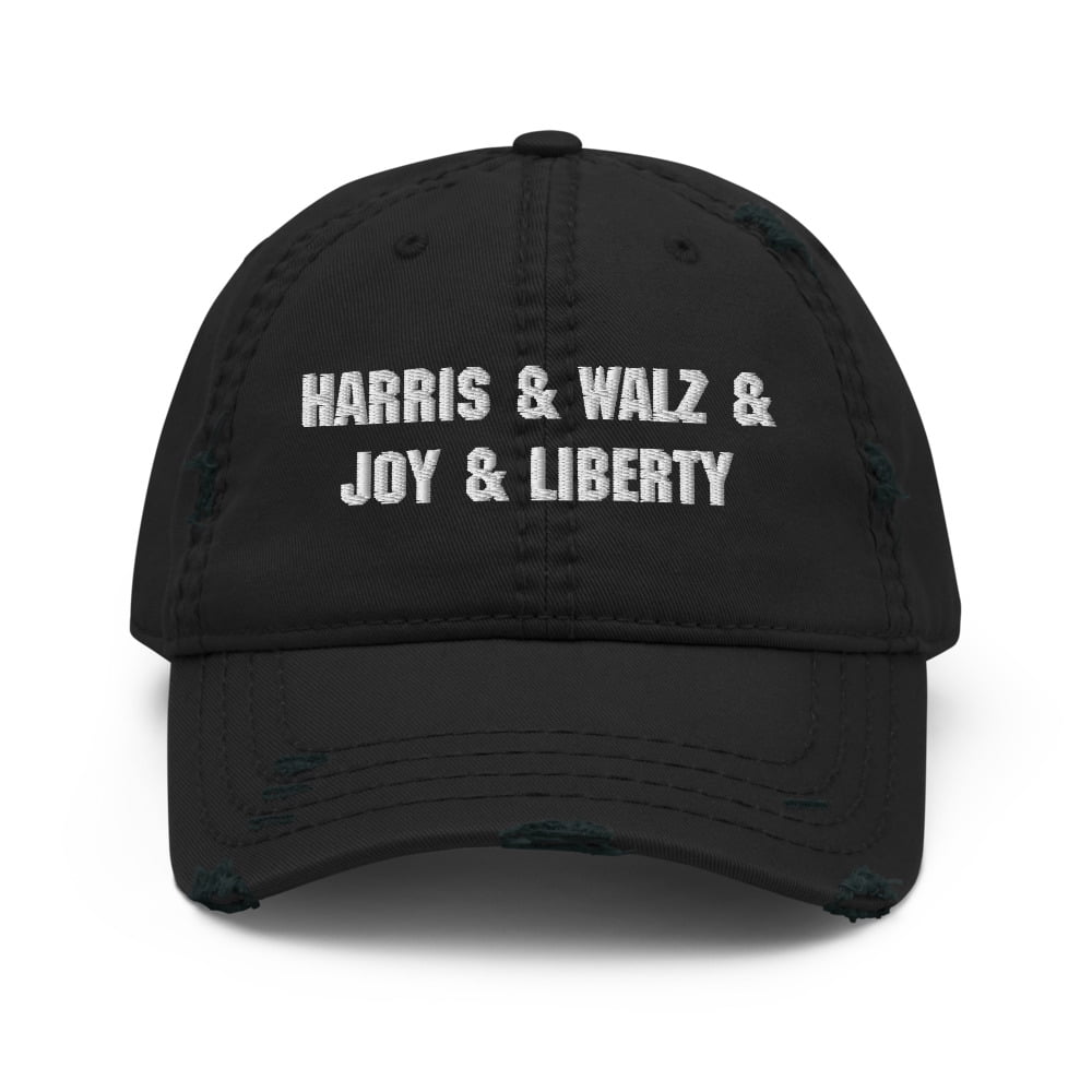 Harris Walz Waltz 2024 Embroidered Distressed Dad Hat, Harris Walz Joy ...