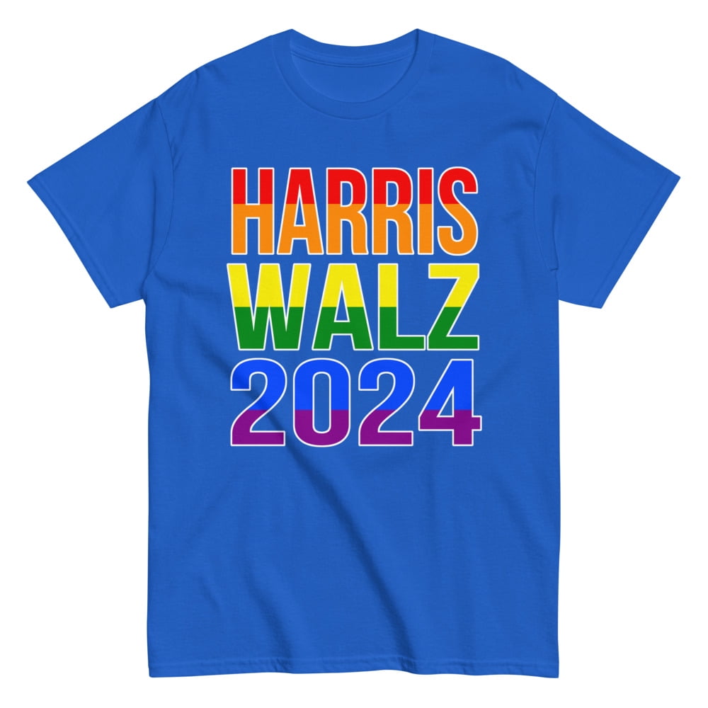 Harris Walz Waltz 2024 LGBTQ LGBT Gay Pride Lesbian T-Shirt Unisex ...