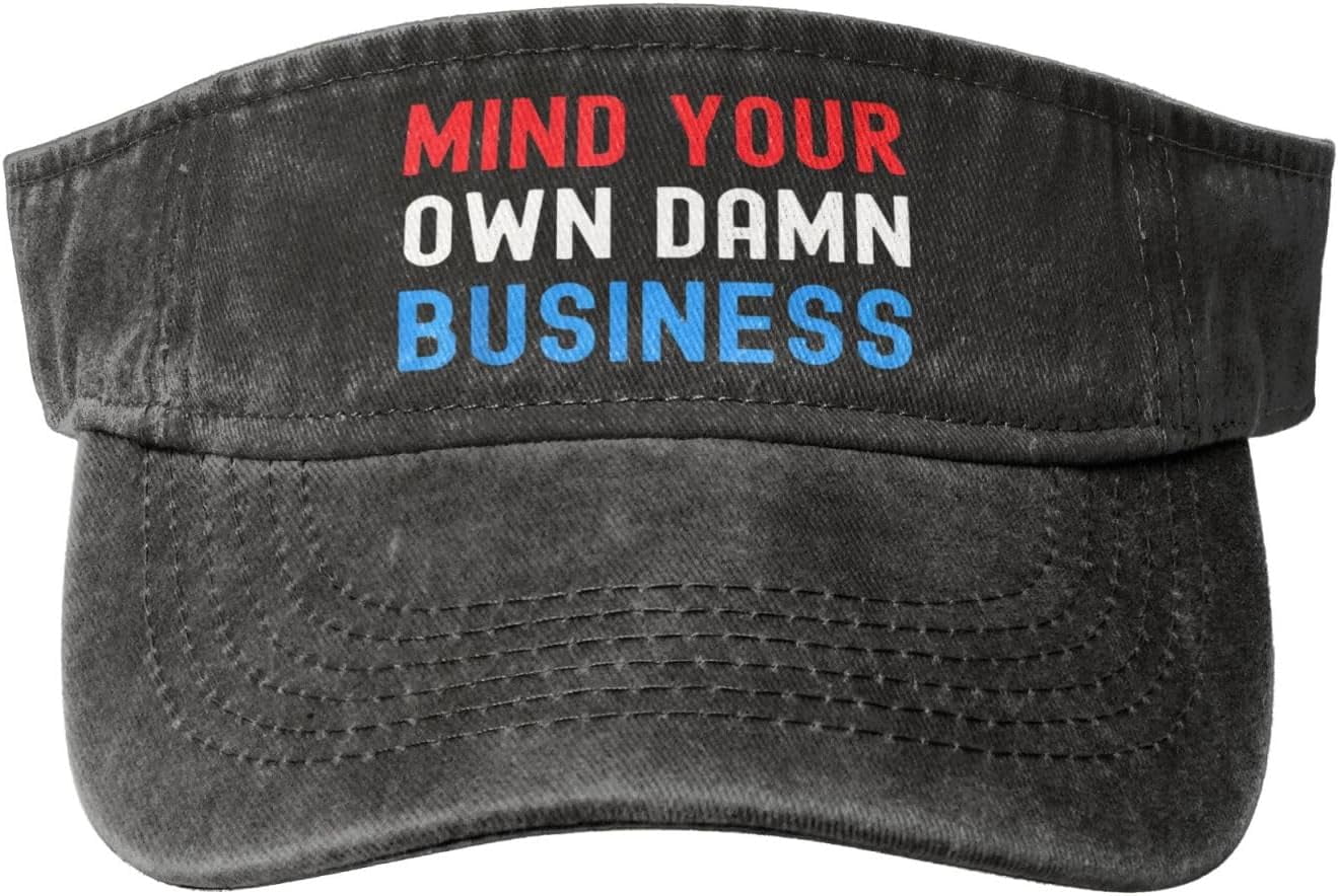 Harris Walz Waltz 2024 Mind Your Own Damn Business Sun Visor Hat ...