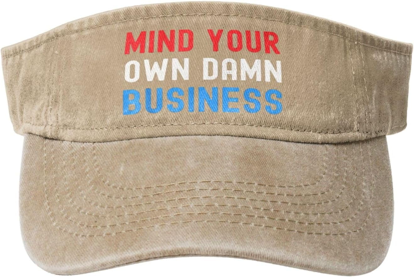 Harris Walz Waltz 2024 Mind Your Own Damn Business Sun Visor Hat ...