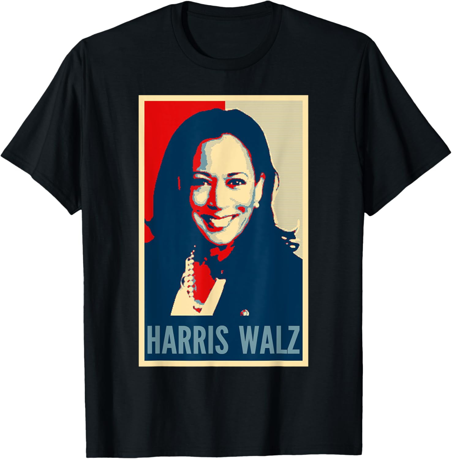 Harris Walz for President Kamala Harris VP Tim Waltz Poster T-Shirt ...