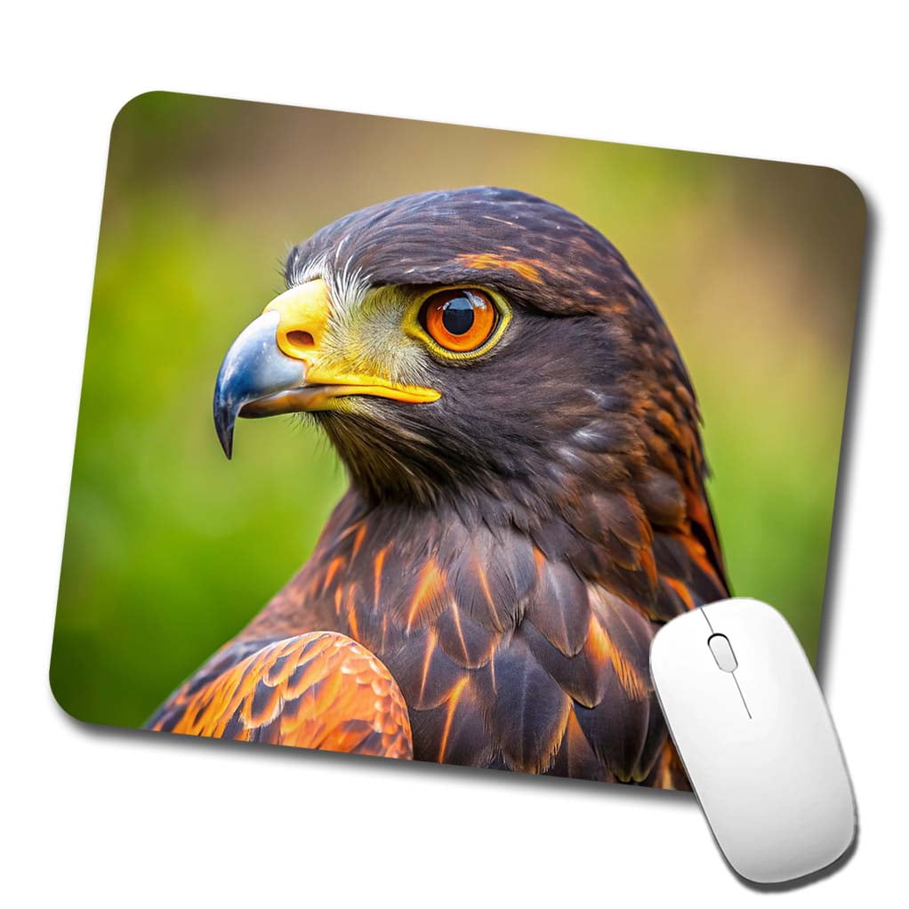 Harris's Hawk Raptor Bird Of Prey Mouse Pad Low Profile Gaming Mat ...