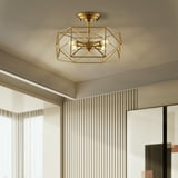 Harrison 13in 4 Light Gold Semi-Flush Mount Ceiling Fixture - Walmart.com