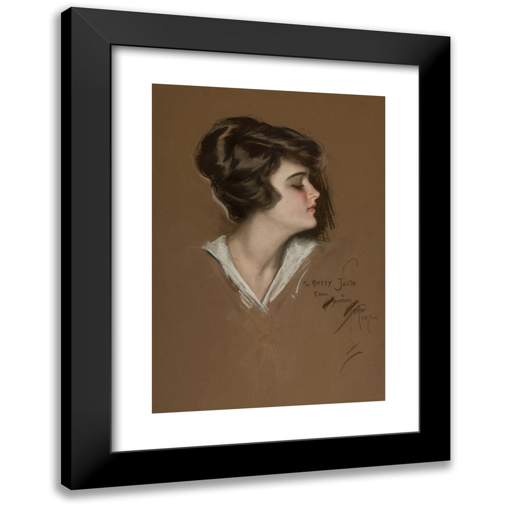 Harrison Fisher 11x14 Black Modern Framed Museum Art Print Titled ...