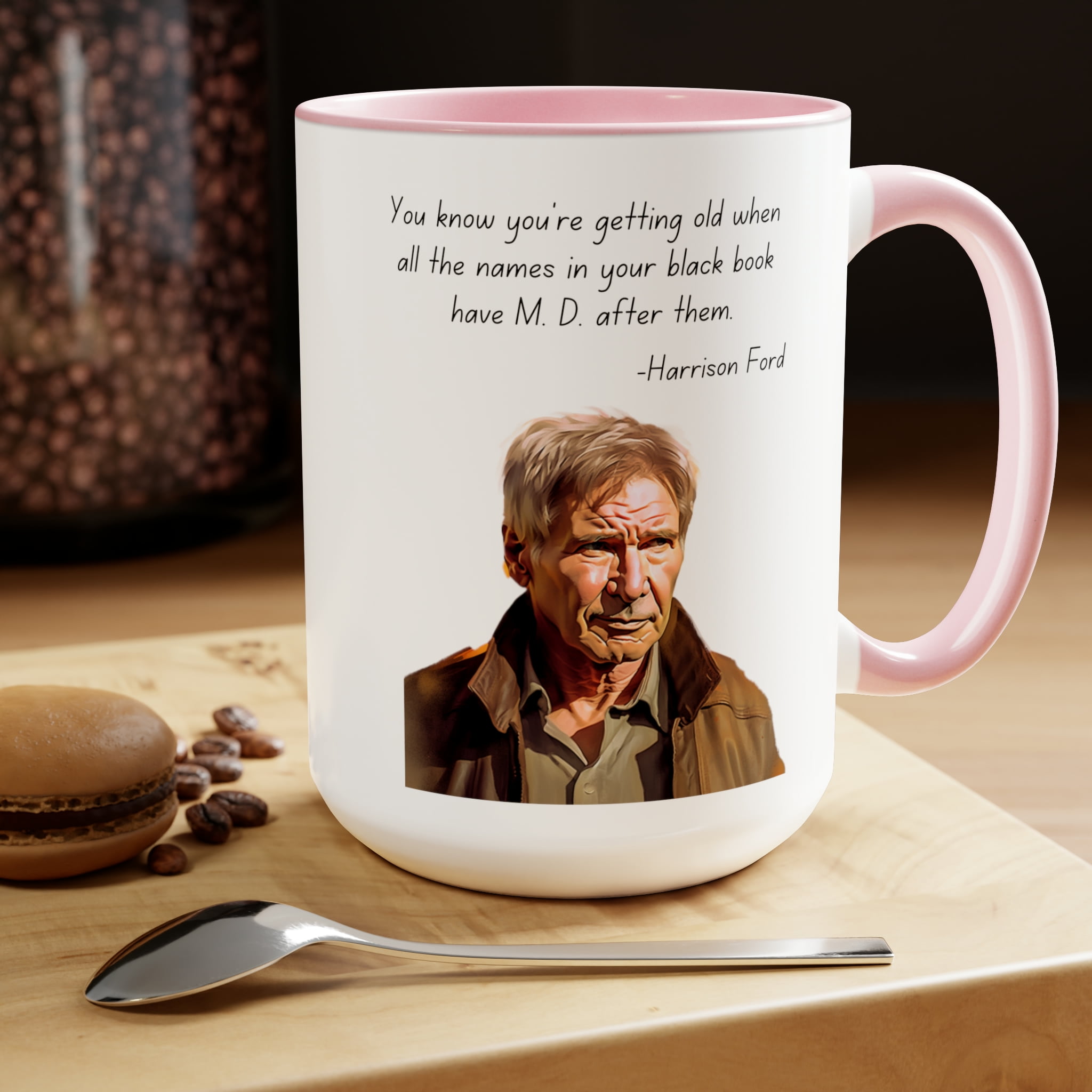 Harrison Ford, Han Solo, Indiana Jones, coffee mug, 15oz - Walmart.com