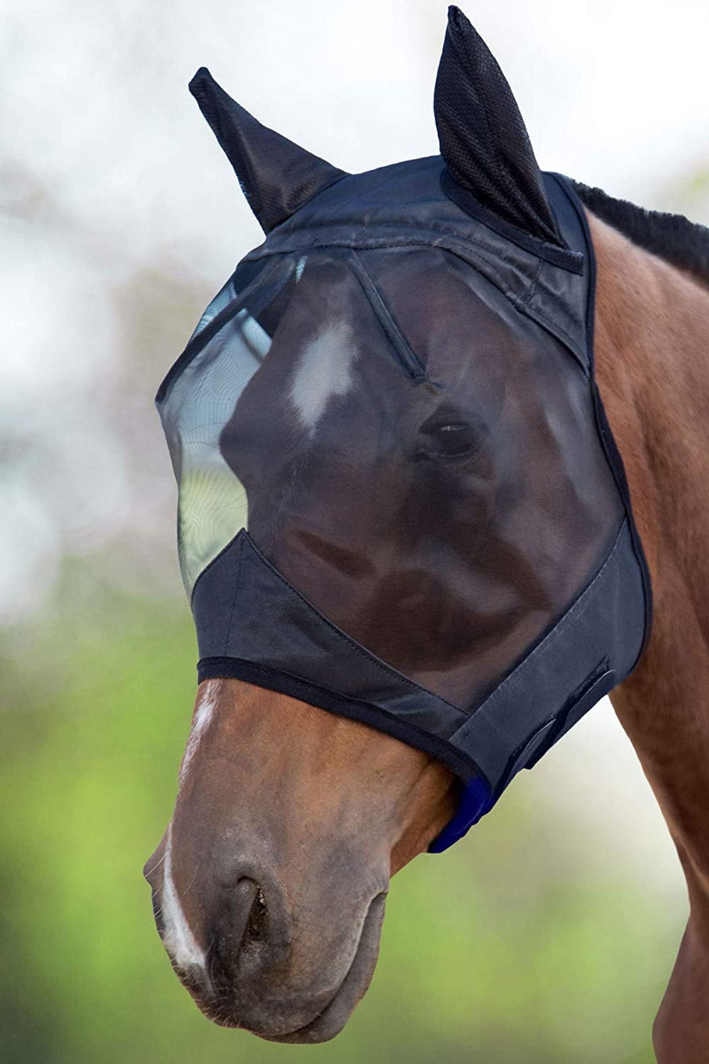 Harrison Howard CareMaster Pro Fly Mask Half Face Piano Black (M; Cob ...