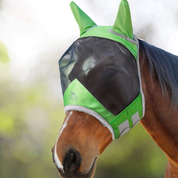 Harrison Howard CareMaster Pro Luminous Horse Fly Mask Standard with ...