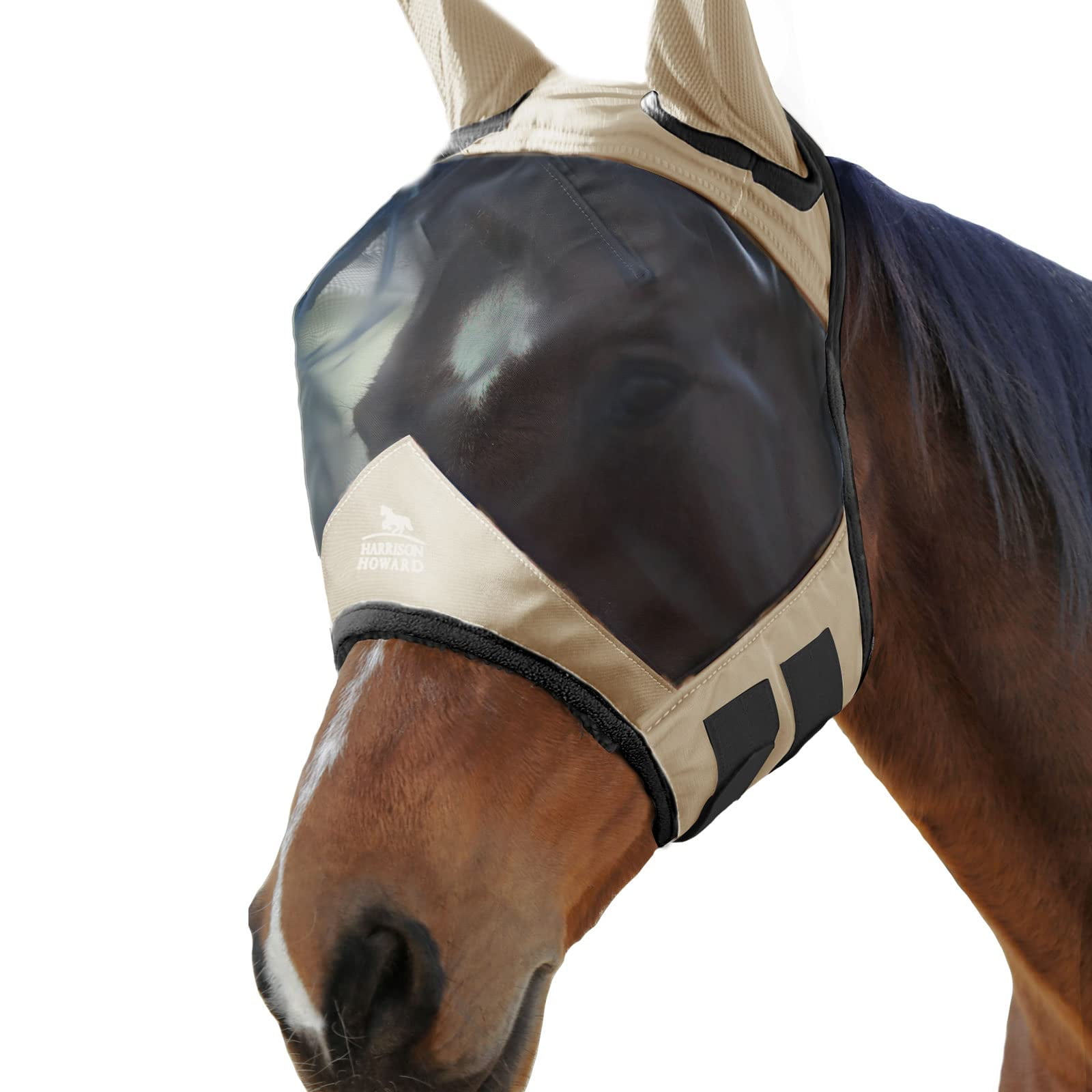 Harrison Howard CareMaster Pro Luminous Horse Fly Mask Standard with ...