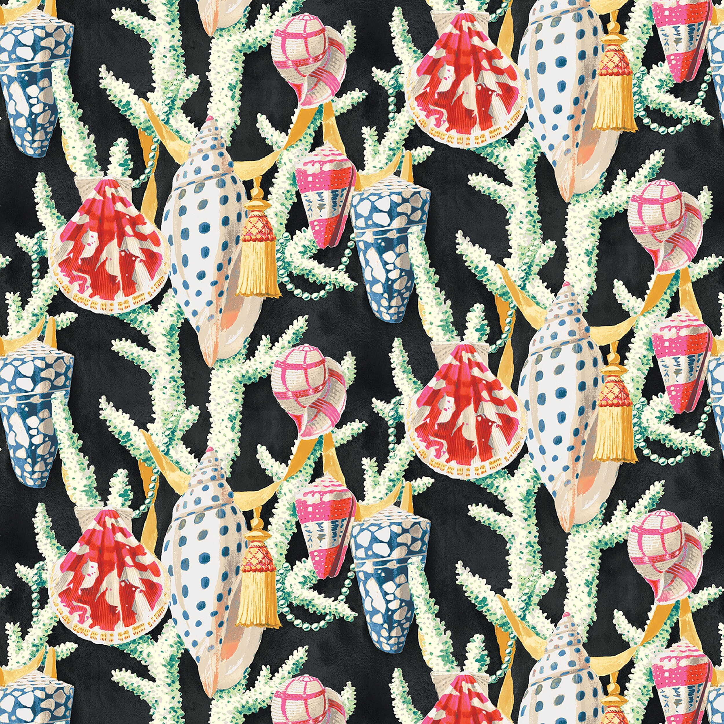 Harrison Howard Ocean Wonders Ebony Peel & Stick Wallpaper - 20.5 in. W ...