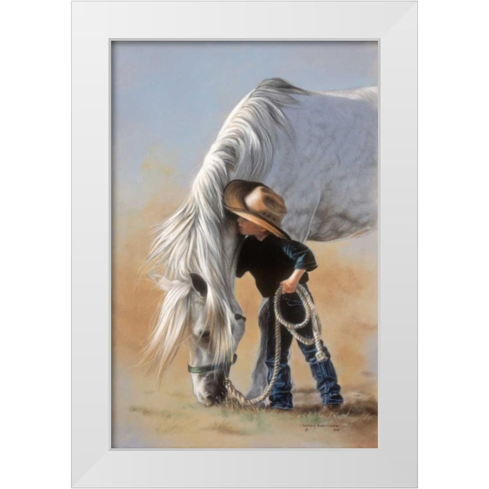 Harrison, Lesley 17x24 White Modern Wood Framed Museum Art Print Titled ...