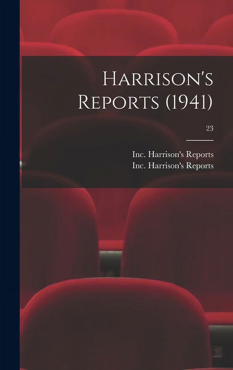 Harrison's Reports (1941); 23, (Hardcover) - Walmart.com
