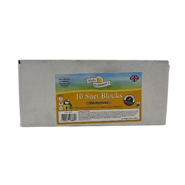 Harrisons Suet Block With Mealworm Box Bird Health (5x 280g) - Walmart.com