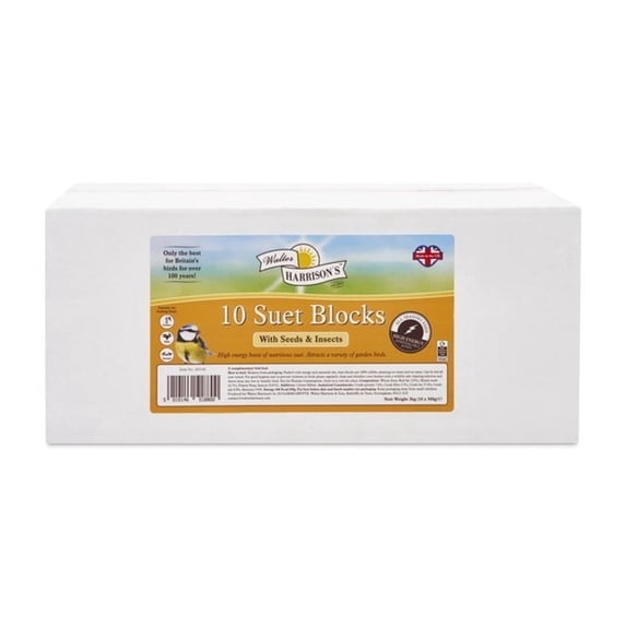 Harrisons Suet Block With Seeds and Insects Box (5x 280g) Bird Health ...