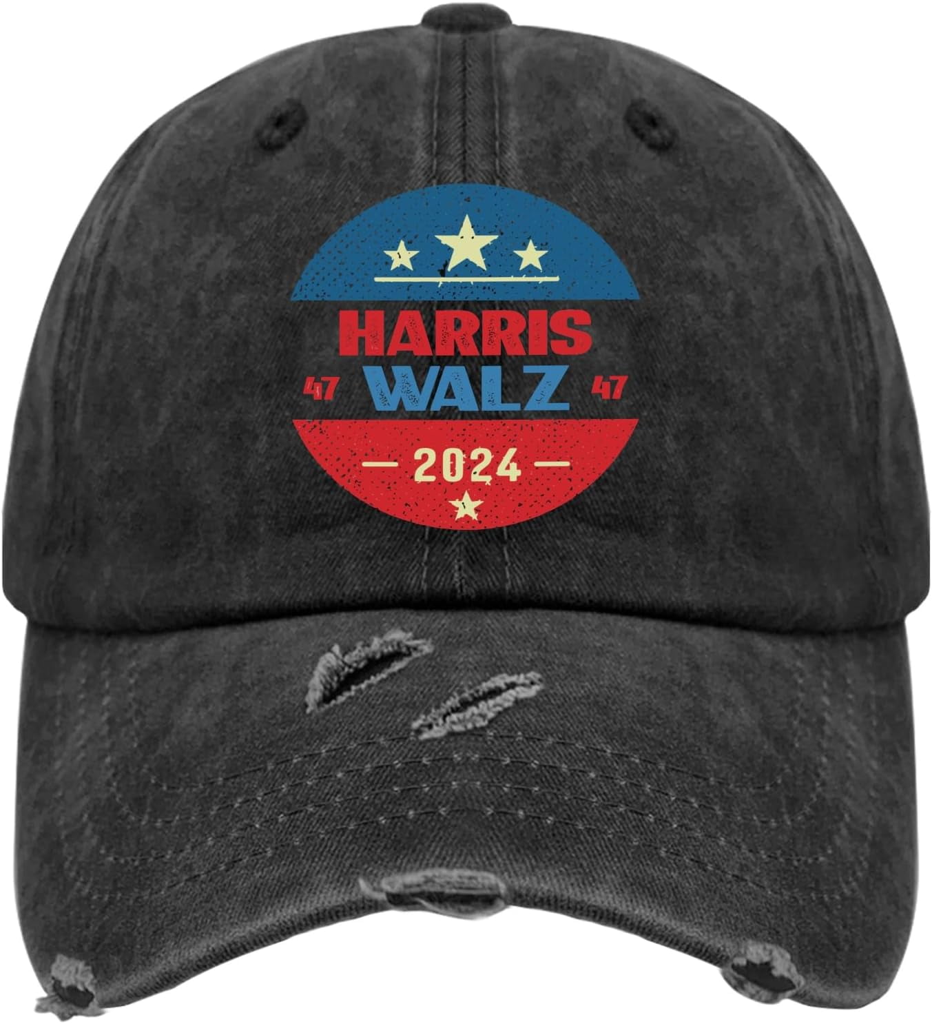 Harriss Shapiro 2024 President Election Hat for Mens Washed Distressed ...