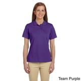 M200W Harriton Ladies Ringspun Cotton Short-Sleeve Polo Team Purple S ...