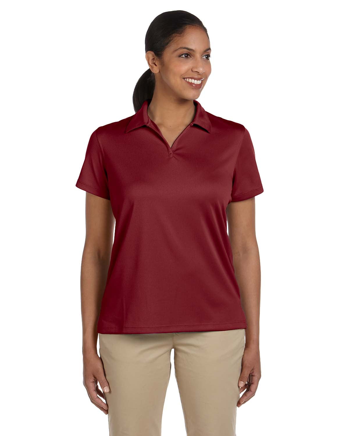 Harriton Ladies' Double Mesh Polo - Walmart Business Supplies