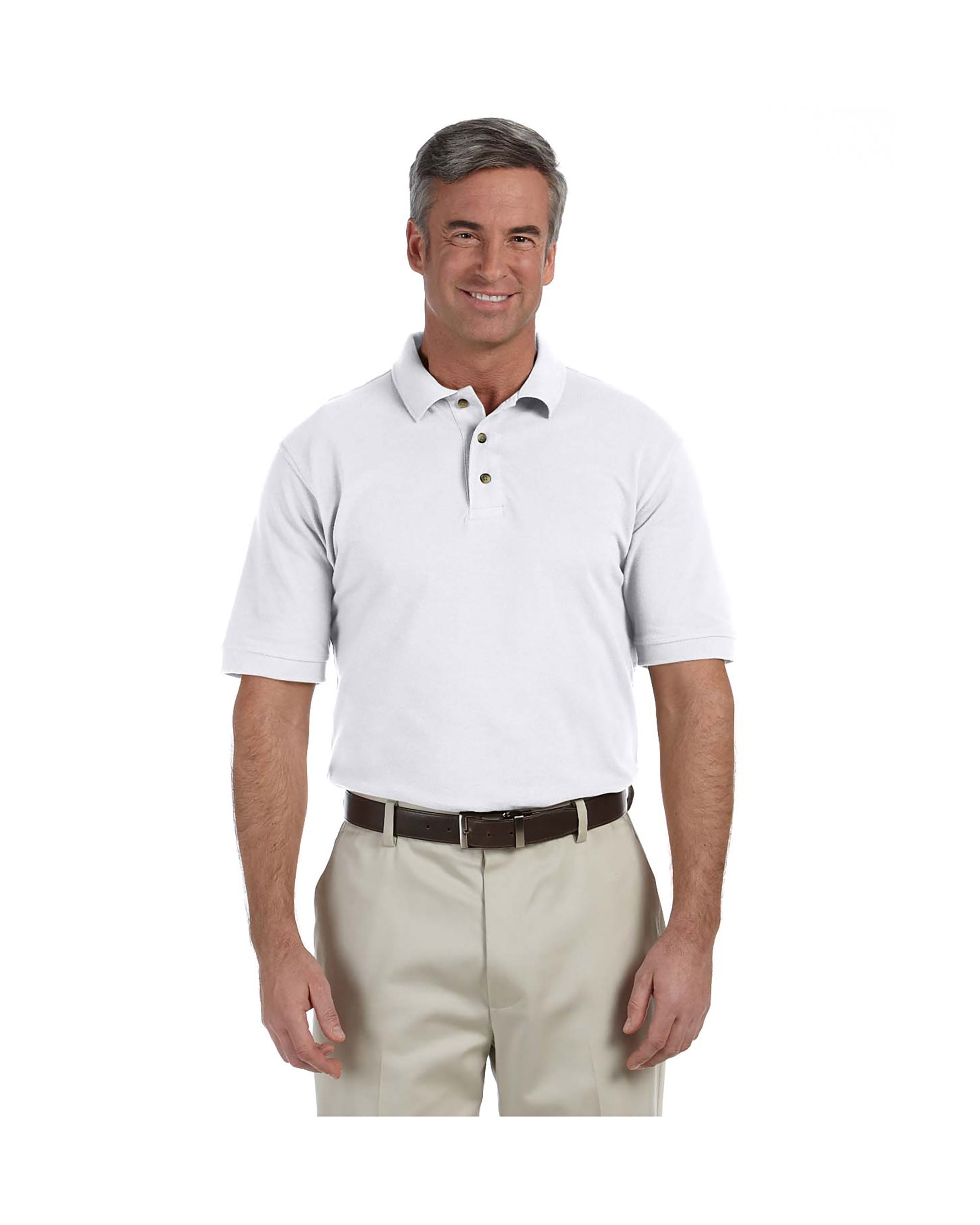 Harriton M200 Men'S 6 Oz. Ringspun Cotton Piqué Short-Sleeve Polo ...