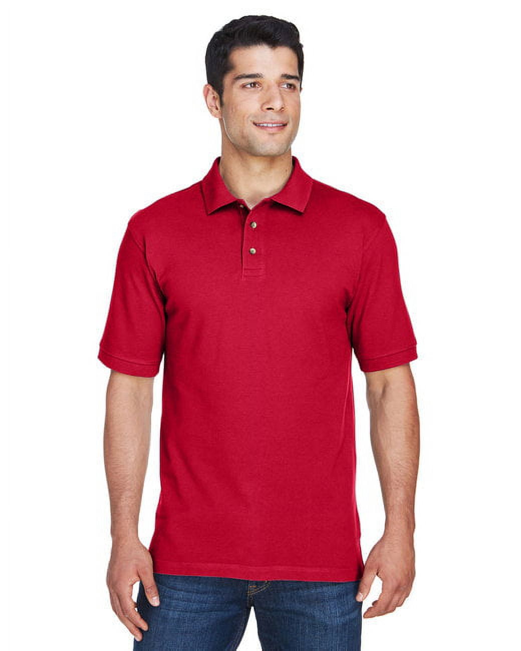 Harriton M200 Men's 6 oz. Ringspun Cotton PiquÃ© Short-Sleeve Polo ...