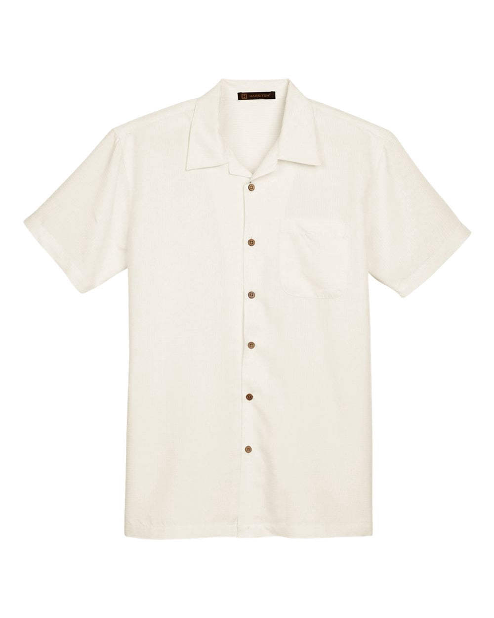 Harriton M560 Men's Barbados Textured Camp Shirt (2 PACK) - Walmart.com