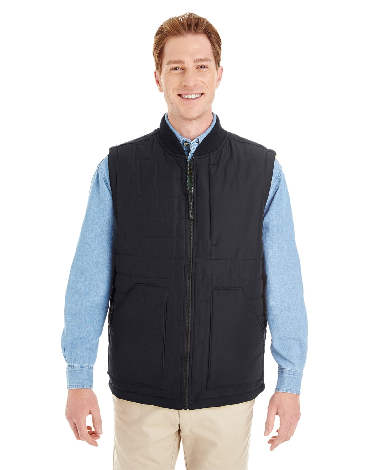 Harriton M776 Men's Dockside Interactive Reversible Freezer Vest ...