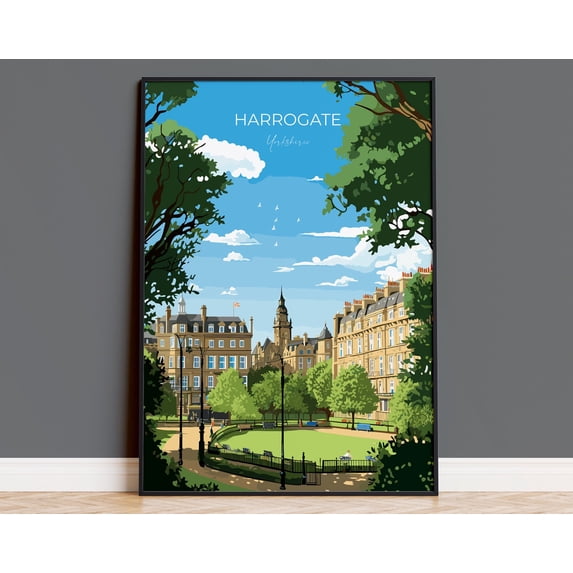 Harrogate Travel Poster Travel Print Of Harrogate Harrogate Harrogate ...