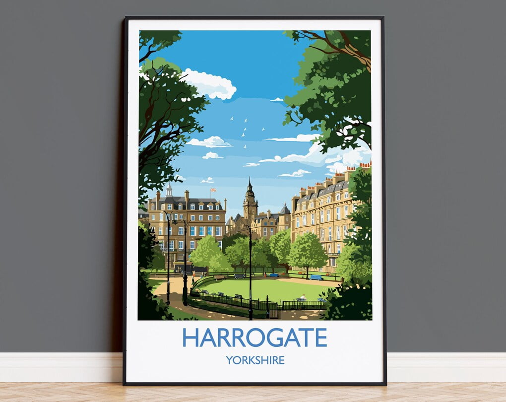 Harrogate Travel Print, Travel Poster Of Harrogate, Harrogate ...
