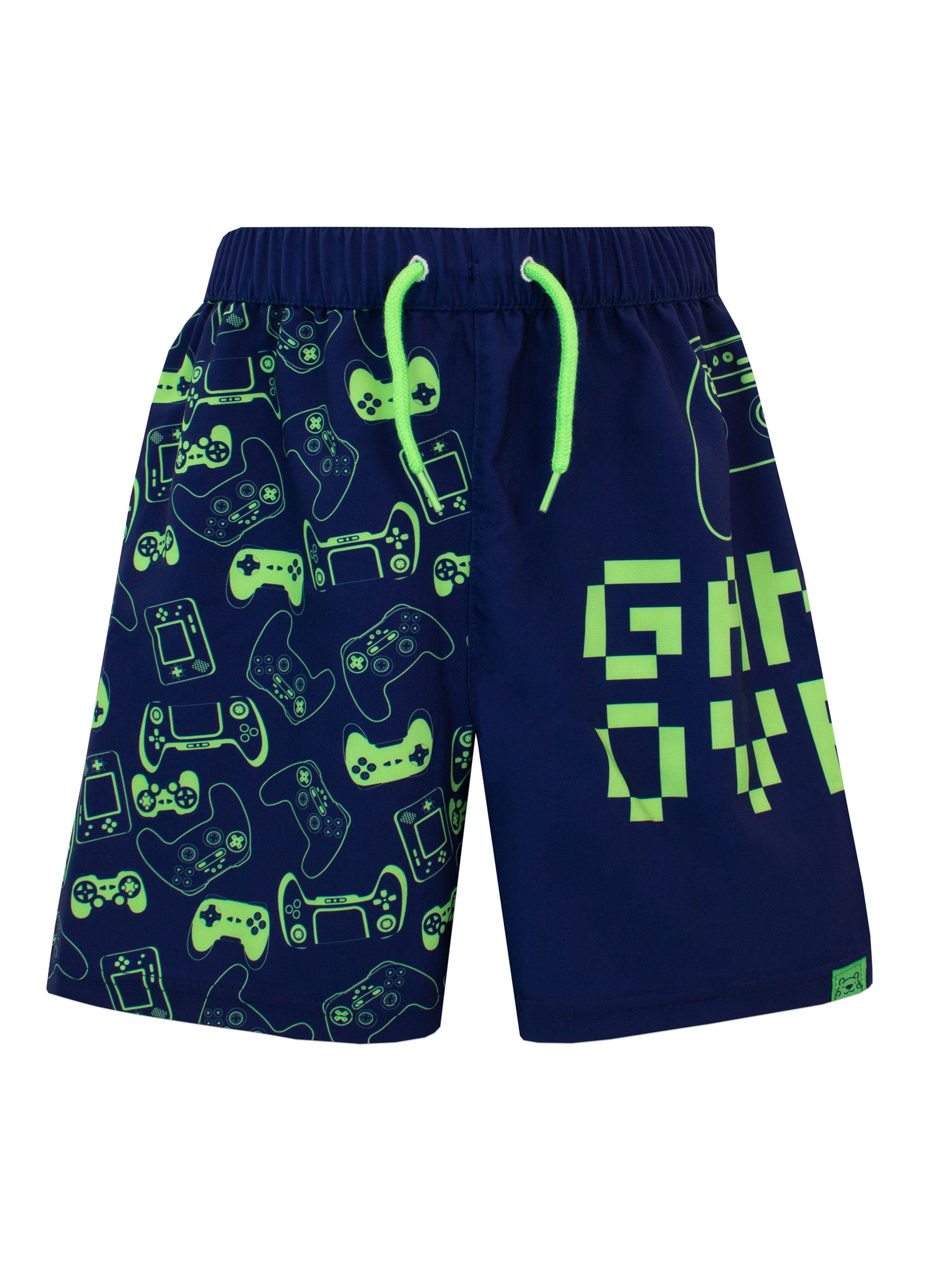 Harry Bear Boys Game Over Gaming Swim Trunks, Youth Swim Suit Sizes 7 ...