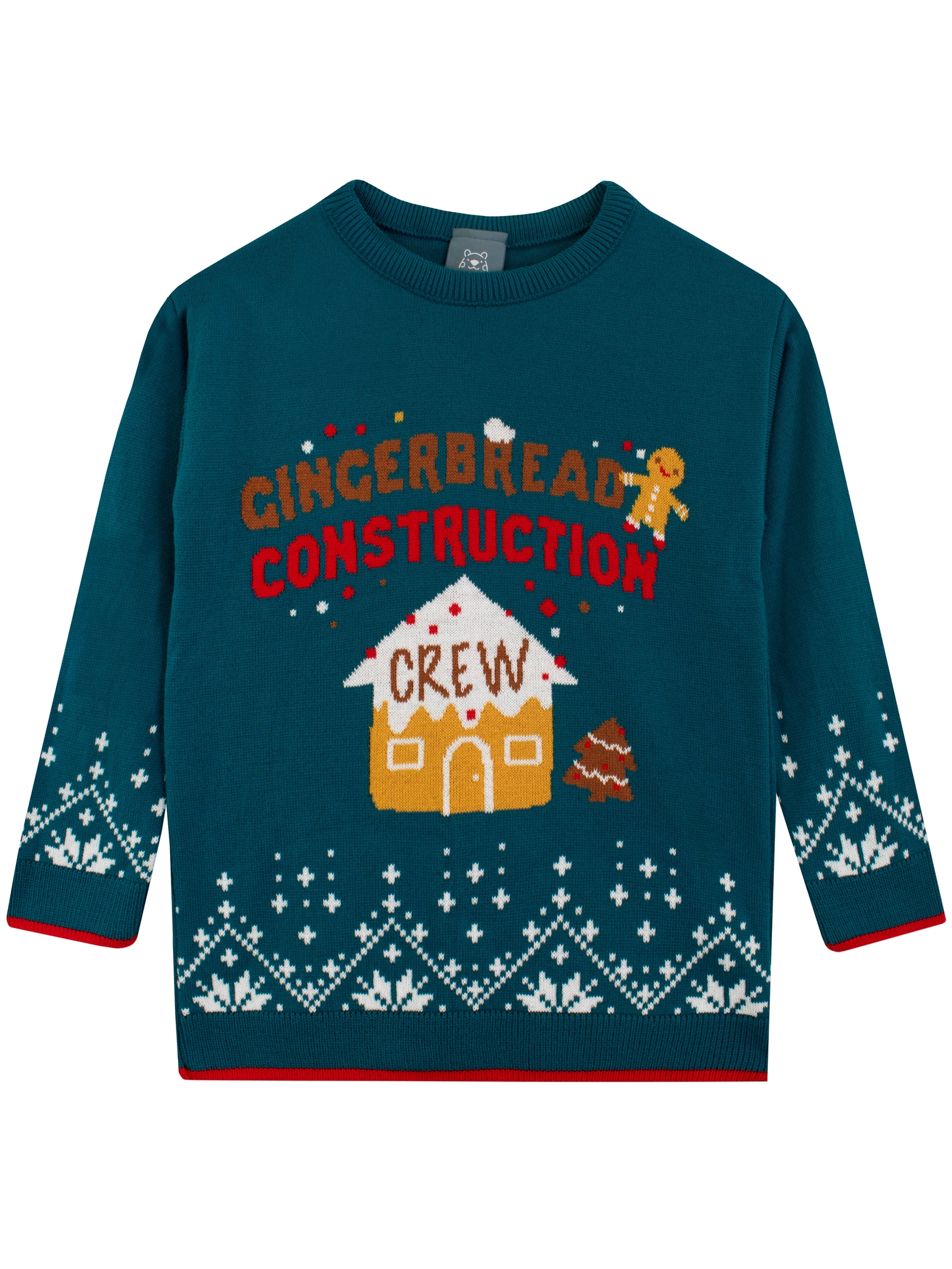 Harry Bear Boys Gingerbread Christmas Jumper Sizes 3T-8 - Walmart.com