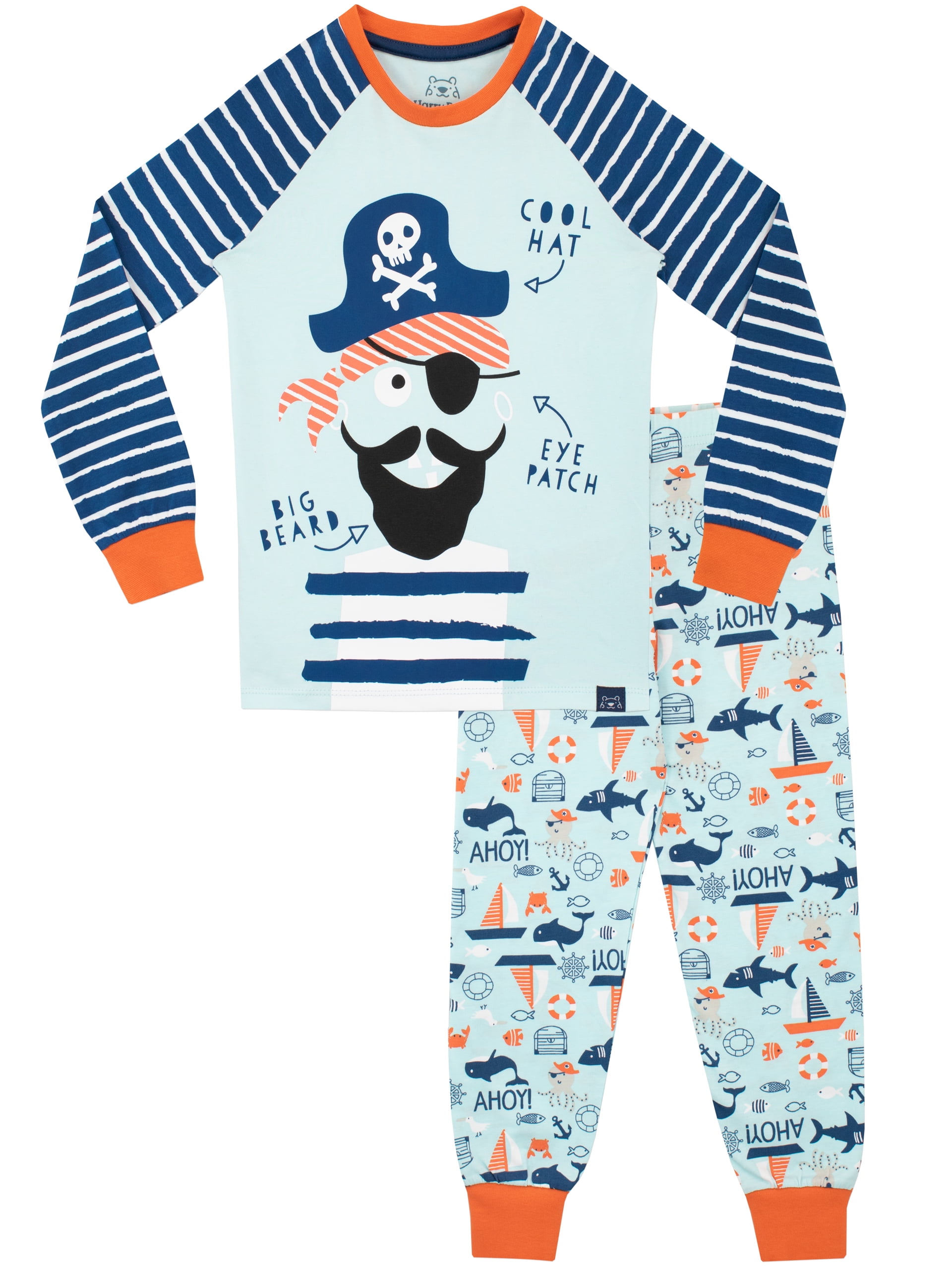 Harry Bear Boys Pirate Long Sleeve Pajamas Sizes 2T-8 - Walmart.com