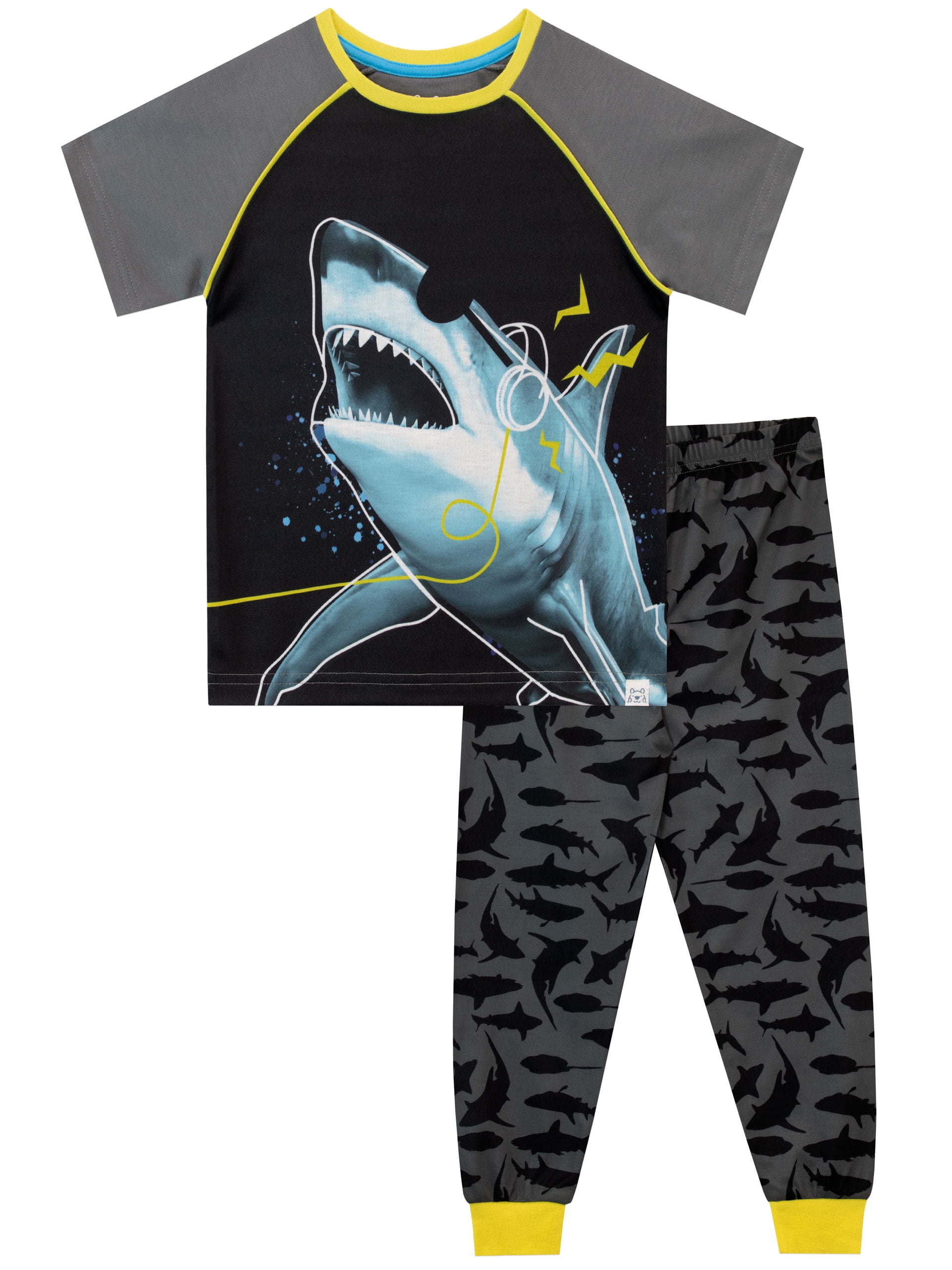 Harry Bear Boys Shark Short Sleeve Pajamas Sizes 6-12 - Walmart ...