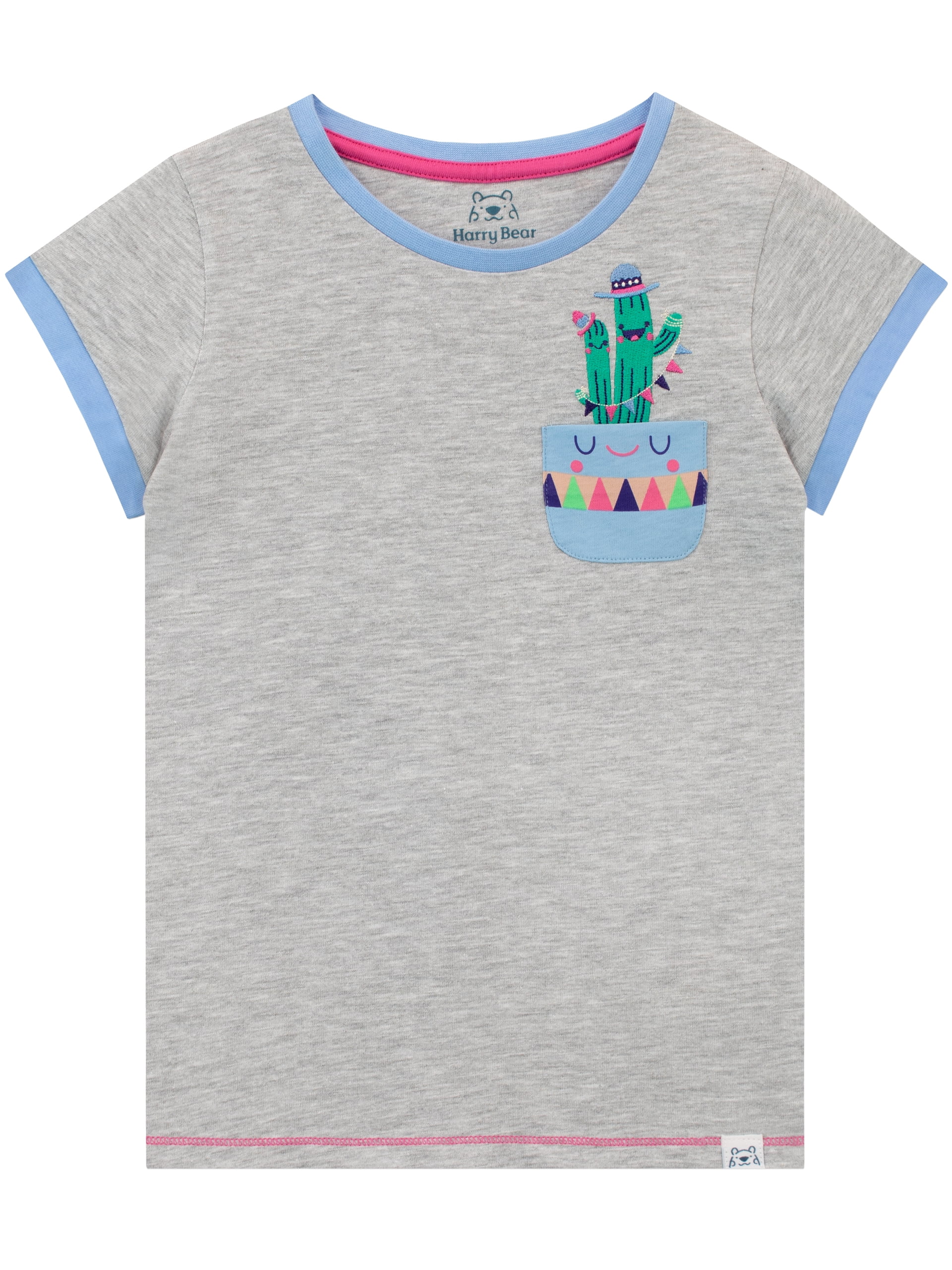 Harry Bear Girls Cactus Short Sleeve T-Shirt Sizes 7-14 - Walmart.com