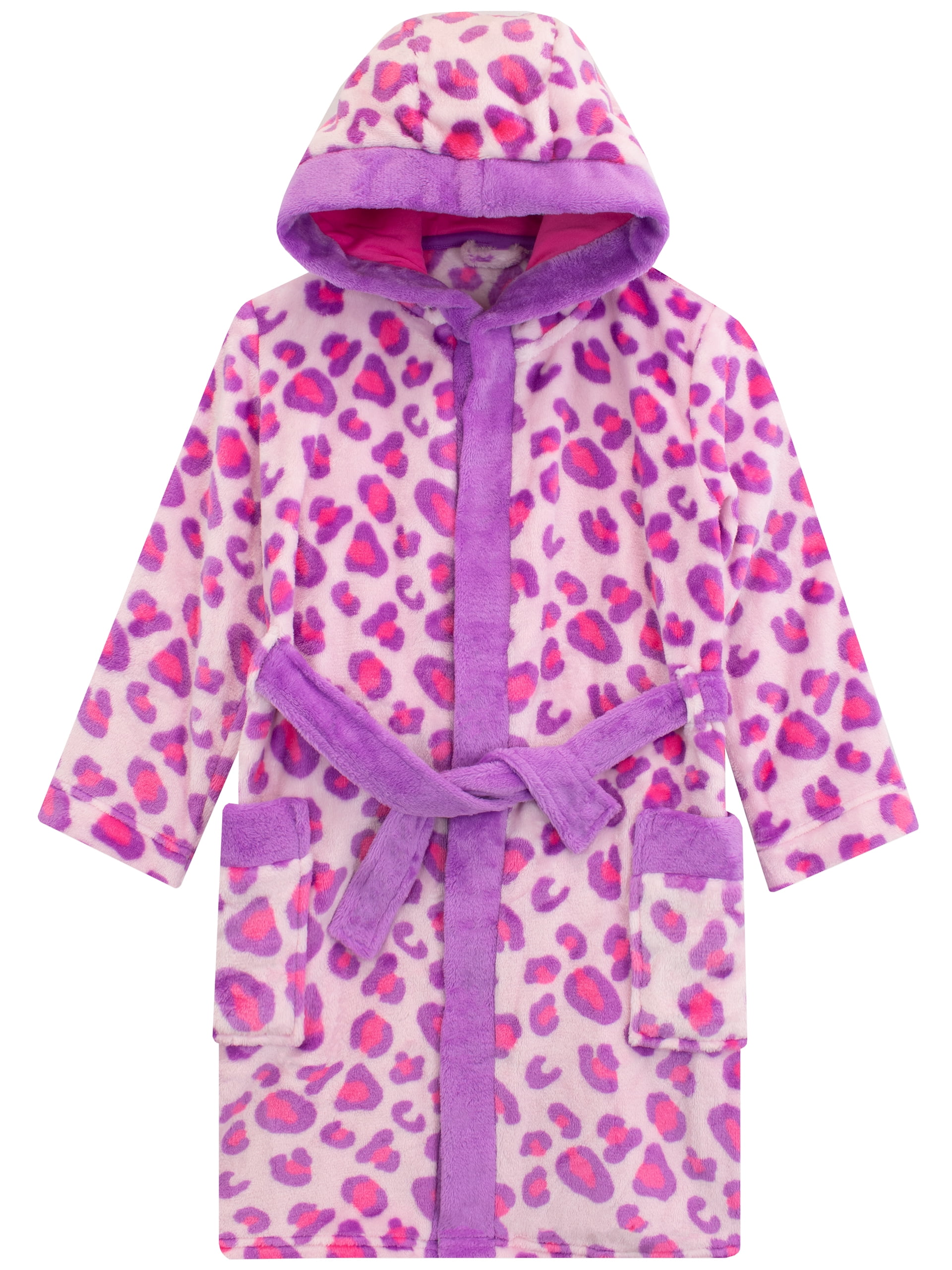 Harry Bear Girls Leopard Print Long Sleeve Dressing Gown Sizes 6-14 ...