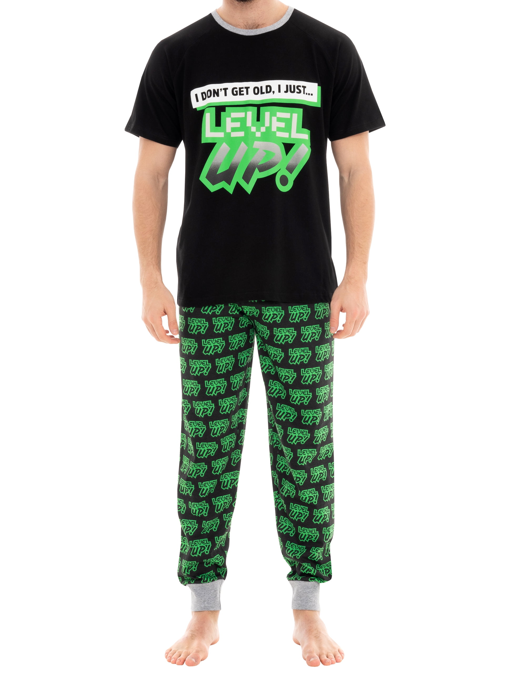 Harry Bear Mens Gaming Level Up Short Sleeve Pajamas Sizes S-XXL ...