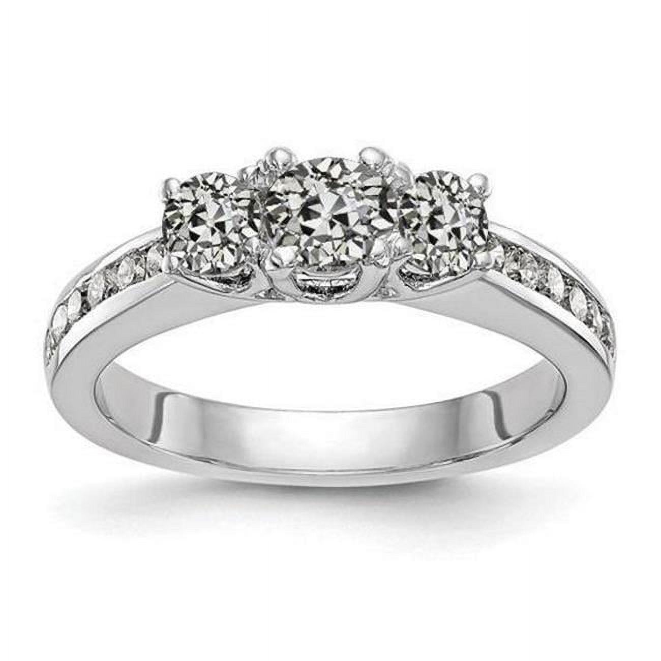 Harry Chad Enterprises 3.50 CT Old Mine Cut Diamond Prong Channel Set ...