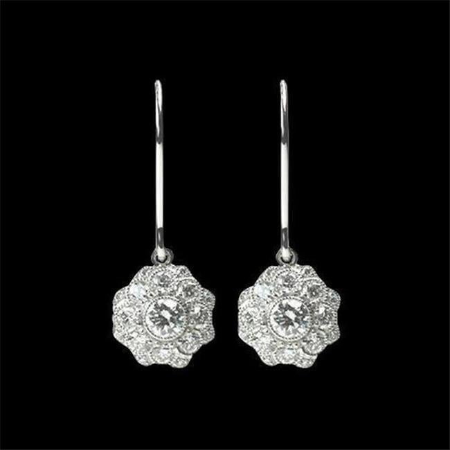 Harry Chad Enterprises 49141 4 CT Diamonds Drop White Gold Lady Jewelry ...