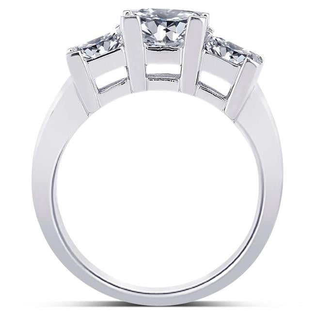 Harry Chad Enterprises 50513 2 CT Diamonds Three Stone Wedding Princess ...