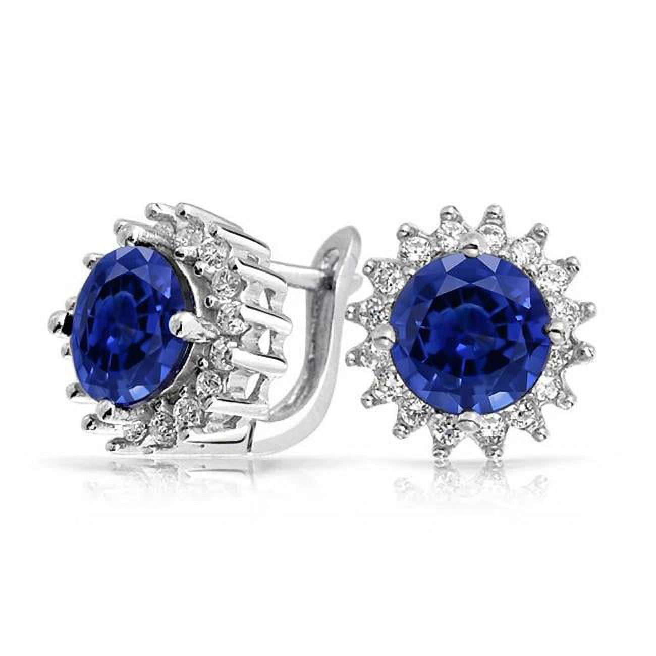 Harry Chad Enterprises 52088 4.36 CT Round Cut Ceylon Sapphire ...