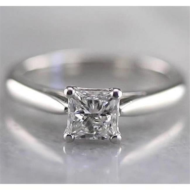 Harry Chad Enterprises 58601 1 CT Princess Solitaire Diamond Engagement ...