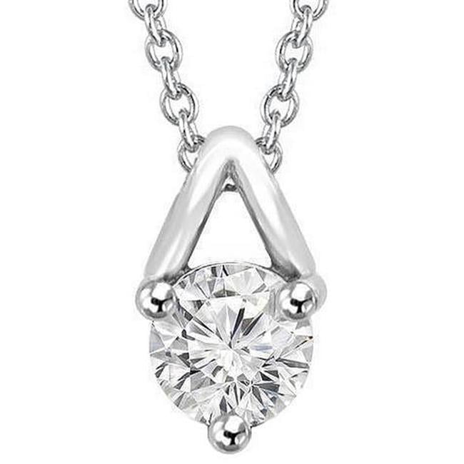 Harry Chad Enterprises 63995 1 CT 3 Prong Set Round Solitaire Diamond ...