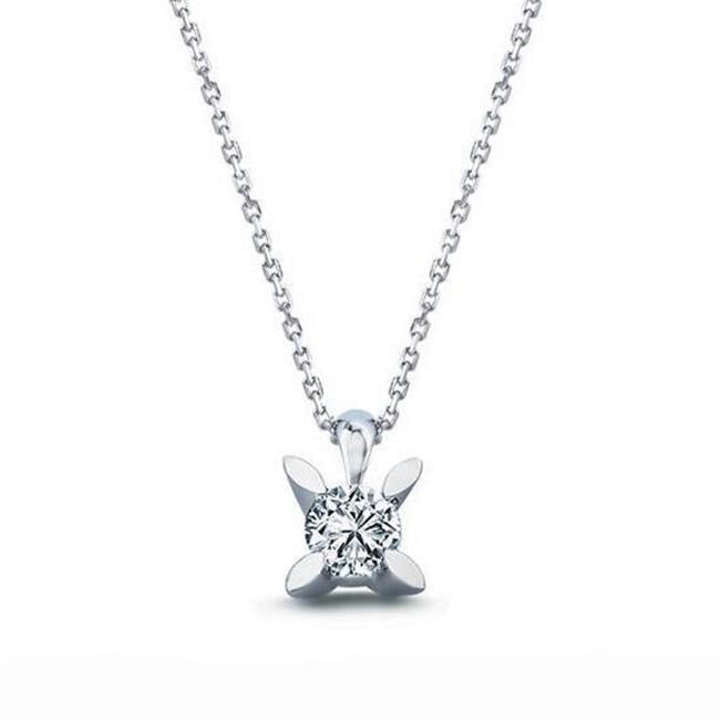 Harry Chad Enterprises 64309 1.25 CT Solitaire Diamond Pendant Necklace ...