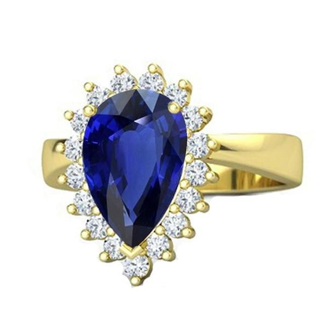 Harry Chad Enterprises 66733 4 CT Yellow Gold Flower Style Ceylon ...