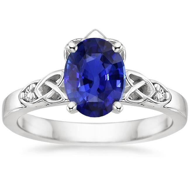 Harry Chad Enterprises 66896 3.25 CT Three Stone Vintage Style Ceylon ...