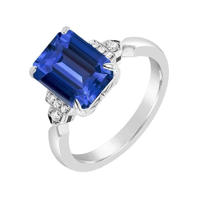 Harry Chad Enterprises 67634 3 CT Diamond Anniversary Emerald Ceylon ...