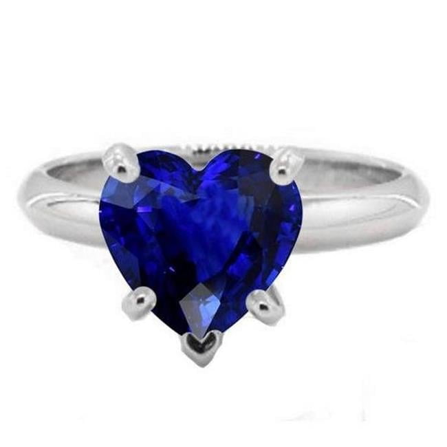 Harry Chad Enterprises 67788 2.50 CT Gemstone Heart Solitaire Prong Set ...