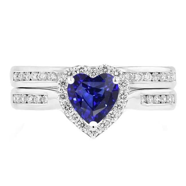 Harry Chad Enterprises 67951 3.50 CT Ladies Halo Set Heart Cut Sri ...