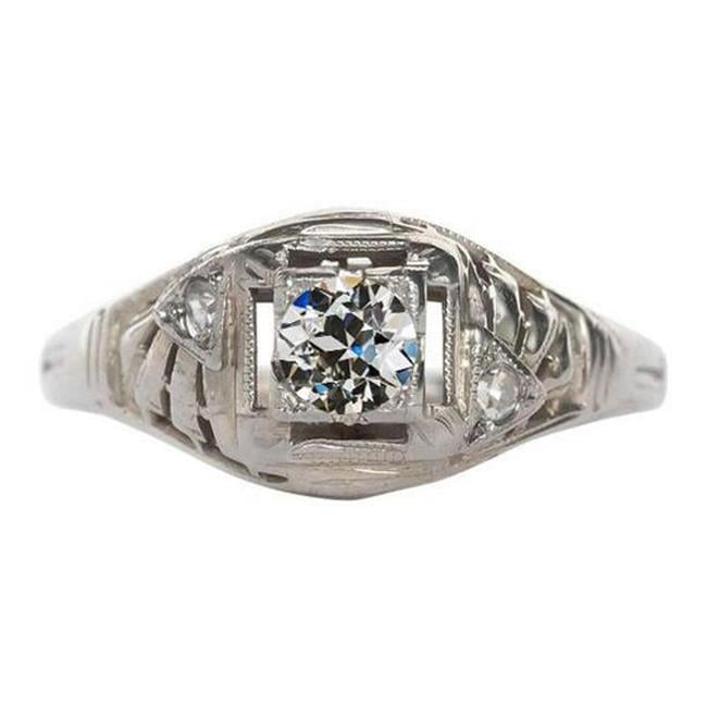 Harry Chad Enterprises 69050 1.25 CT Three Stone Round Old Mine Cut ...