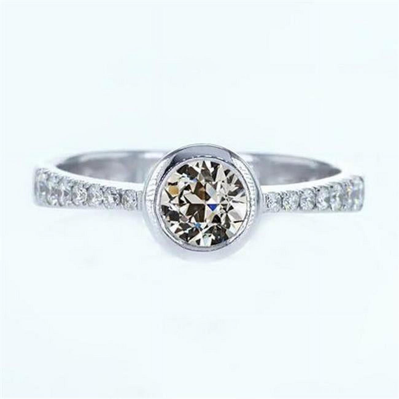 Harry Chad Enterprises 70825 2.25 CT Round Old Mine Cut Diamond Bezel ...