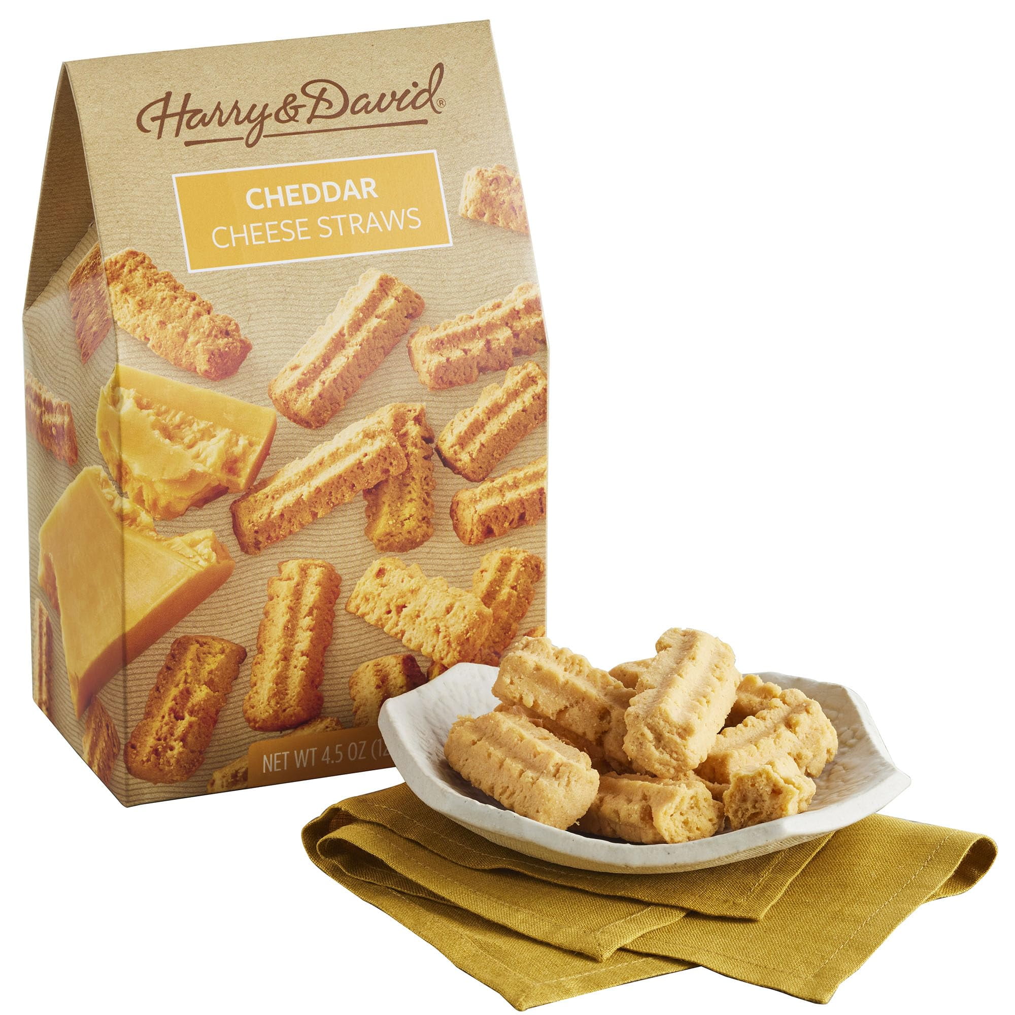 Harry & David, Aged Sharp Cheddar Cheese Straws, 3.5 Oz, Gourmet Snack ...